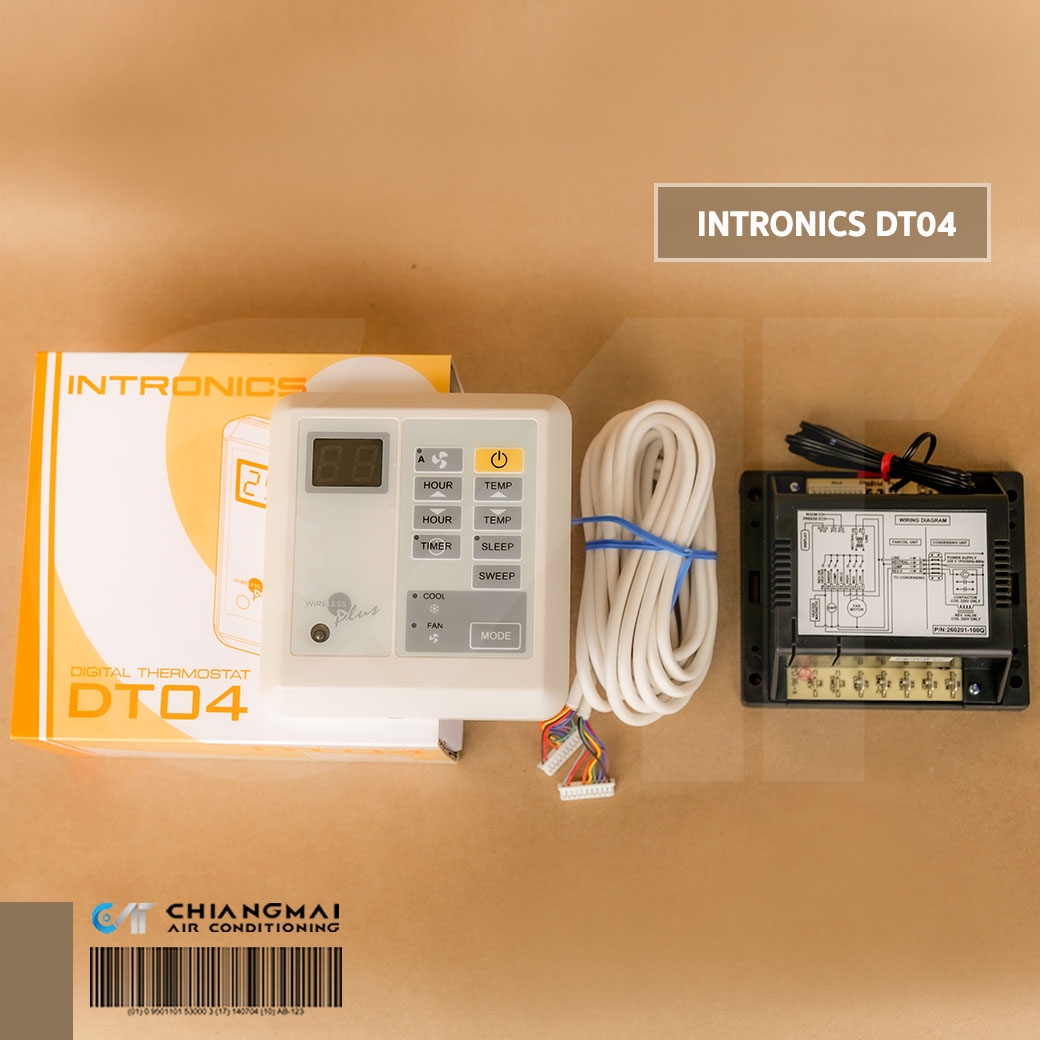 รูมเทอร์โม แบบดิจิตอล Intronics รุ่น DT-04 แบบมีสาย - CHIANGMAI AIR