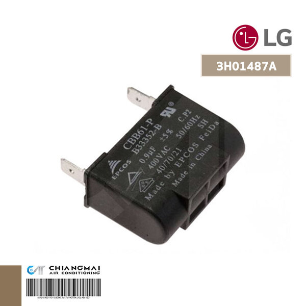 LG 3H01487A (3HO1487K, EAE61442701) คาปาซิเตอร์ แอร์แอลจี 0.9uF อะไหล่ ...