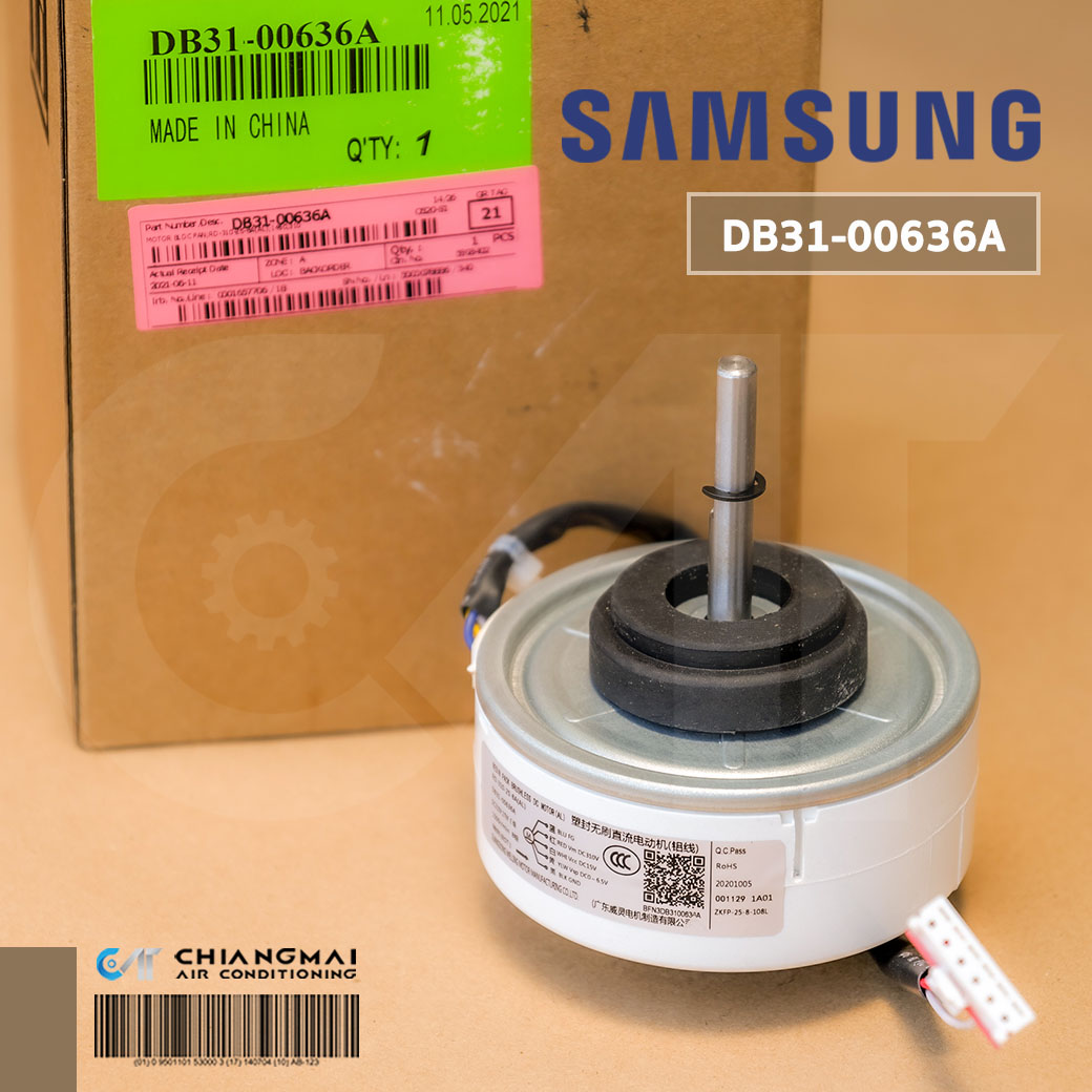 DB31-00636A มอเตอร์แอร์ Samsung มอเตอร์แอร์ซัมซุง มอเตอร์คอยล์เย็น RD-310-25-8A(AL) 27W. อะไหล่ ...