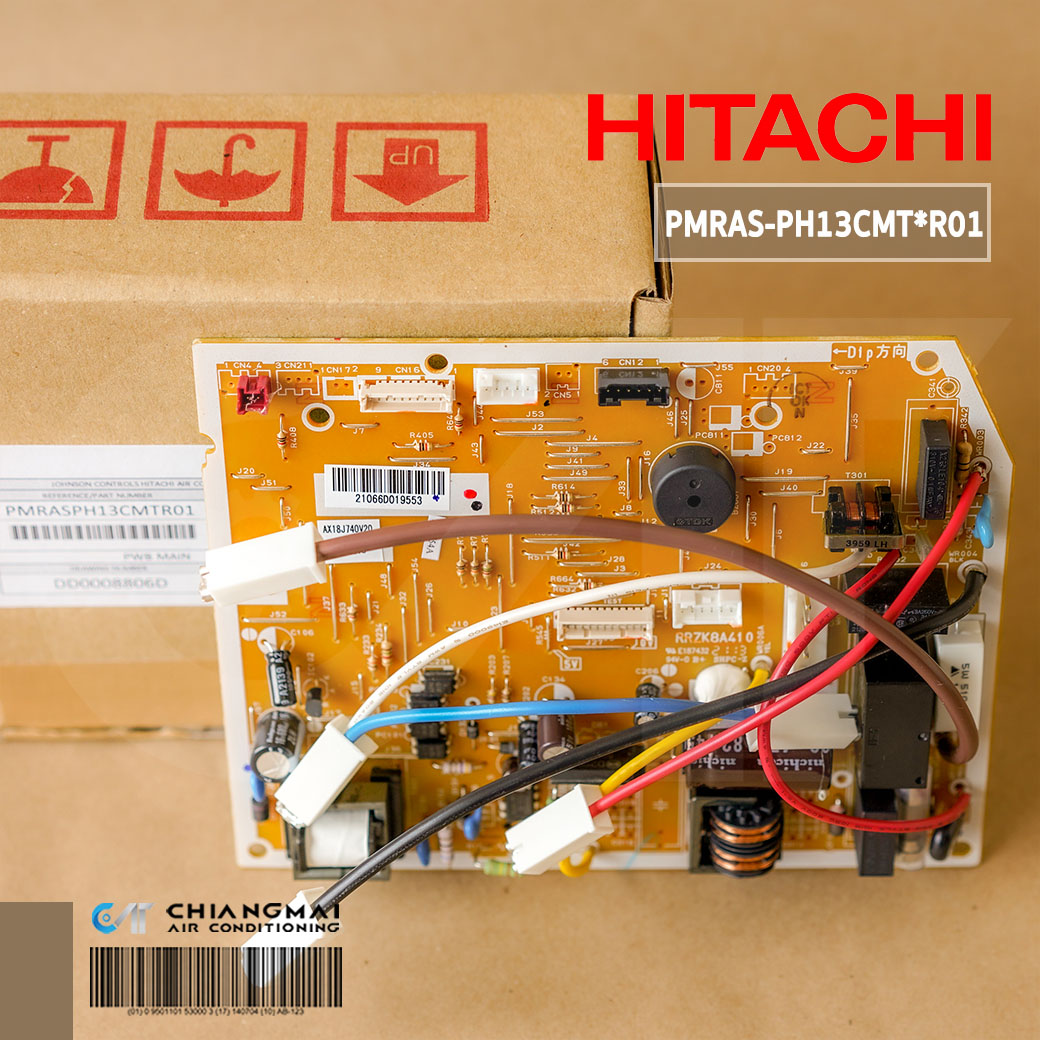 PMRAS-PH13CMT*R01 แผงวงจรแอร์ Hitachi แผงบอร์ดแอร์ฮิตาชิ แผงบอร์ดคอยล์เย็น รุ่น RAS-PH13CMT ...