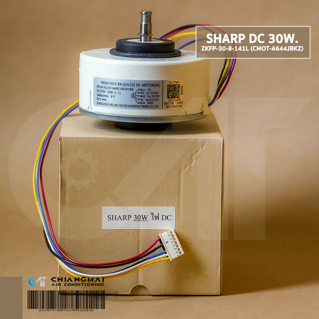 มอเตอร์แอร์ SHARP ZKFP-30-8-141L 30W. DC มอเตอร์แอร์ชาร์ป มอเตอร์คอยล์เย็น (CMOT-A644JBKZ ...