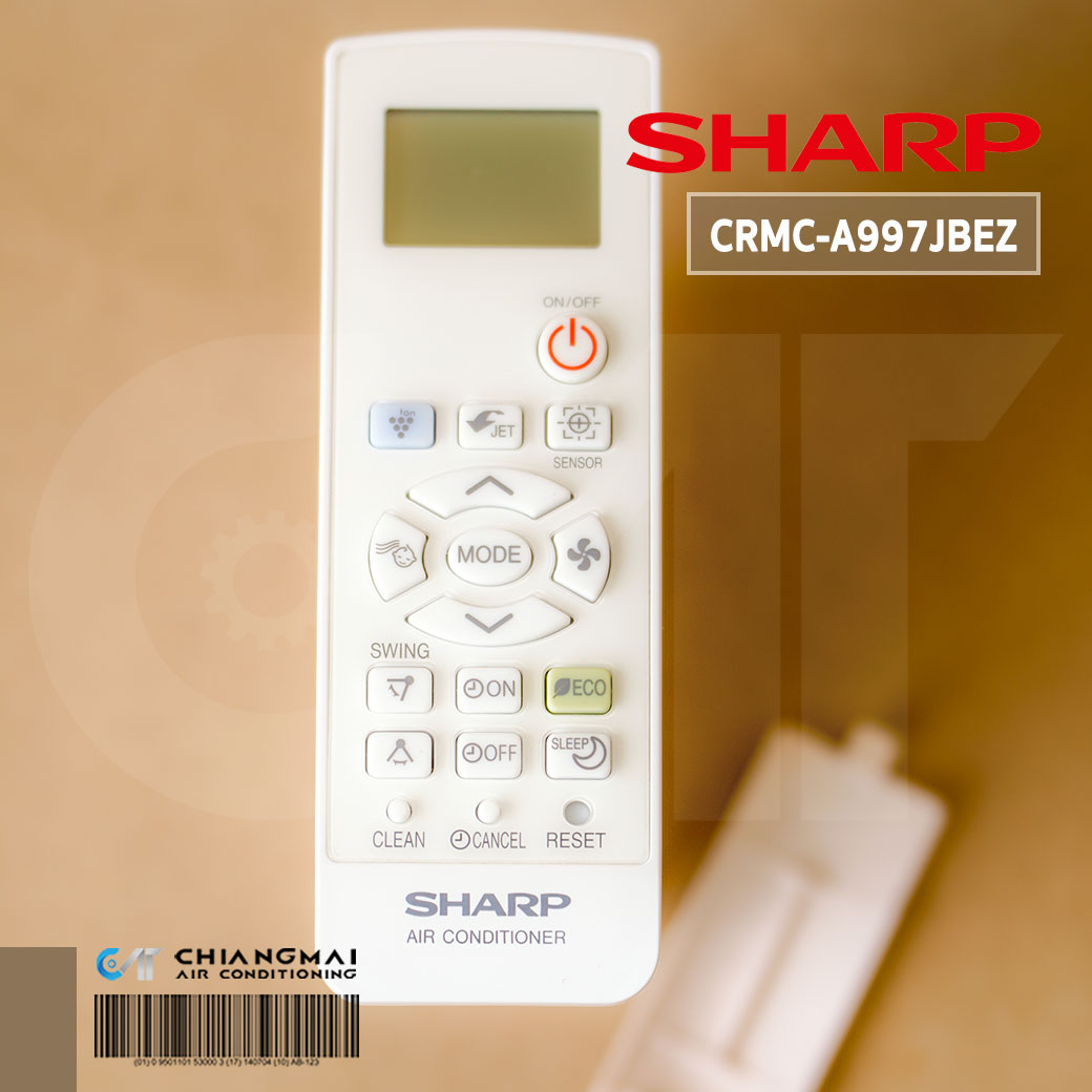 CRMC-A997JBEZ รีโมทแอร์ SHARP รีโมทแอร์ชาร์ป รุ่น AH-PFX18, AH-PFX24 (ใช้แทน CRMC-A998JBEZ ได้ ...