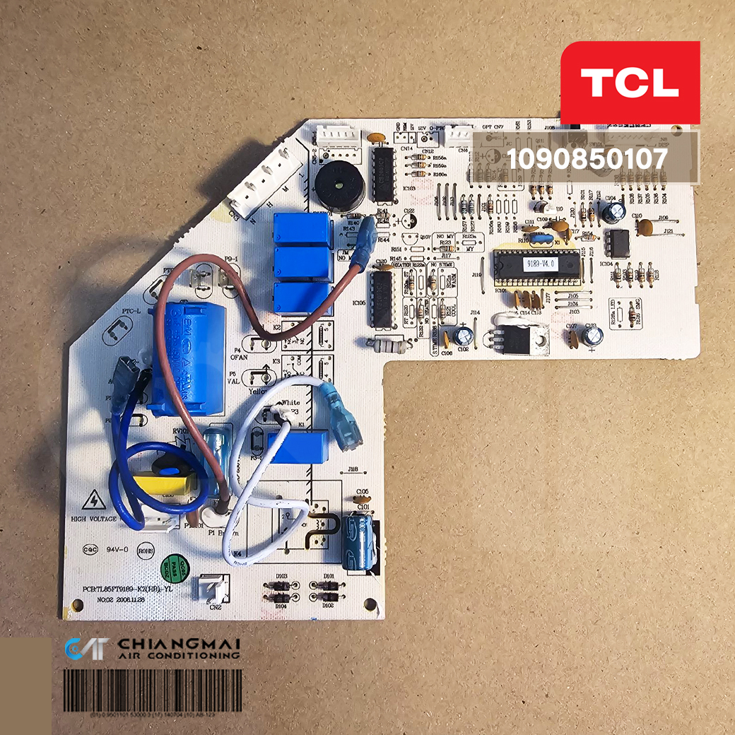 1090850107 แผงวงจรแอร์ TCL แผงบอร์ดแอร์ทีซีแอล บอร์ดคอยล์เย็น รุ่น TAC-24CS/KAI อะไหล่แอร์ ของ ...